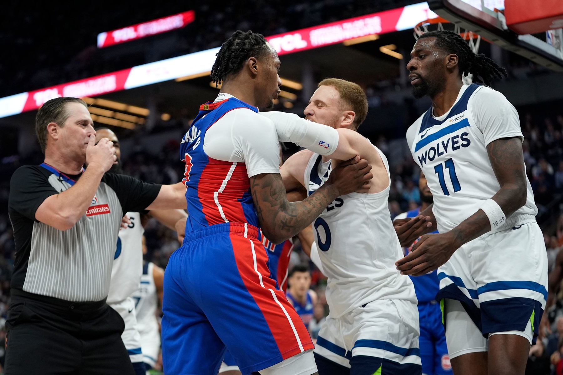 Particle News: Timberwolves Defeat Pistons After Brawl Leads to Seven ... Particle News: Timberwolves Defeat Pistons After Brawl Leads to Seven ...
