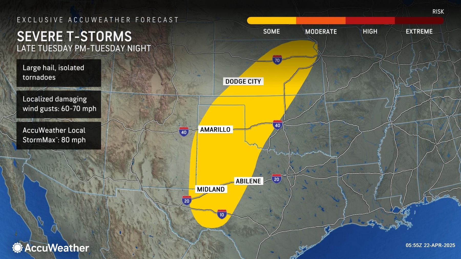 Particle News: Severe Weather Threatens Central U.S. With Baseball ...