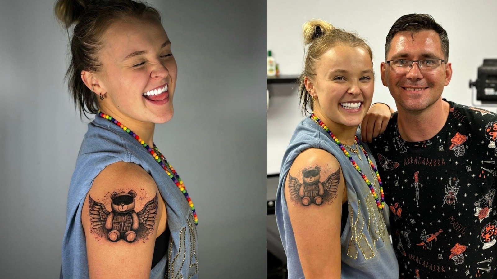 Particle News: JoJo Siwa Debuts Winged Teddy Bear Tattoo