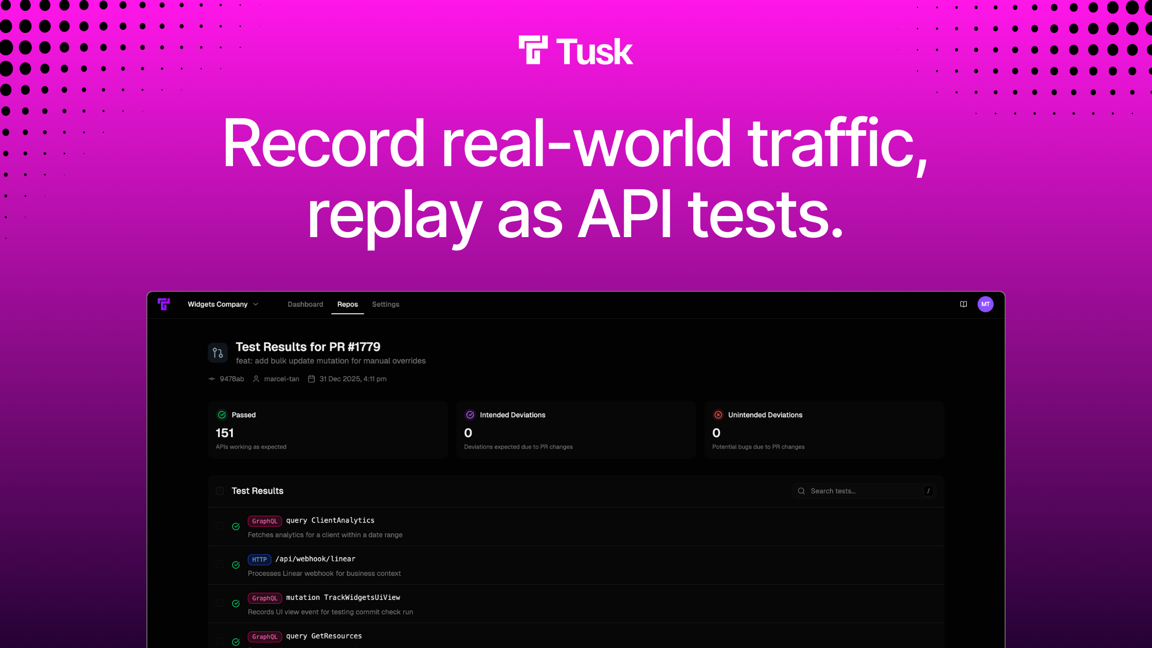 Tusk - Use Case | Third-Party Integration Testing