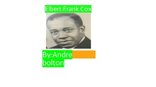 Elbert Frank Cox Family