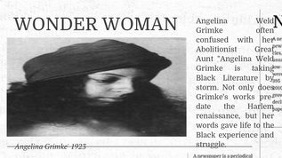 Angelina Weld Grimke Harlem Renaissance