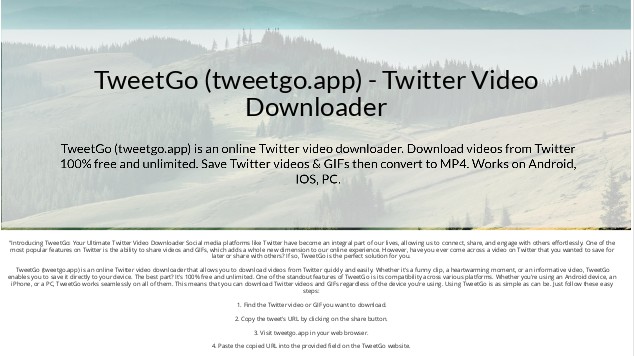 TweetGo Twitter Video Downloader on emaze