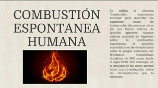 Combustión Espontánea Humana