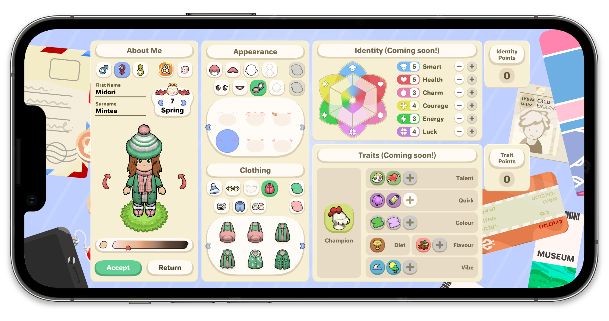 Game/UI Design and Art - Little Sim World UI