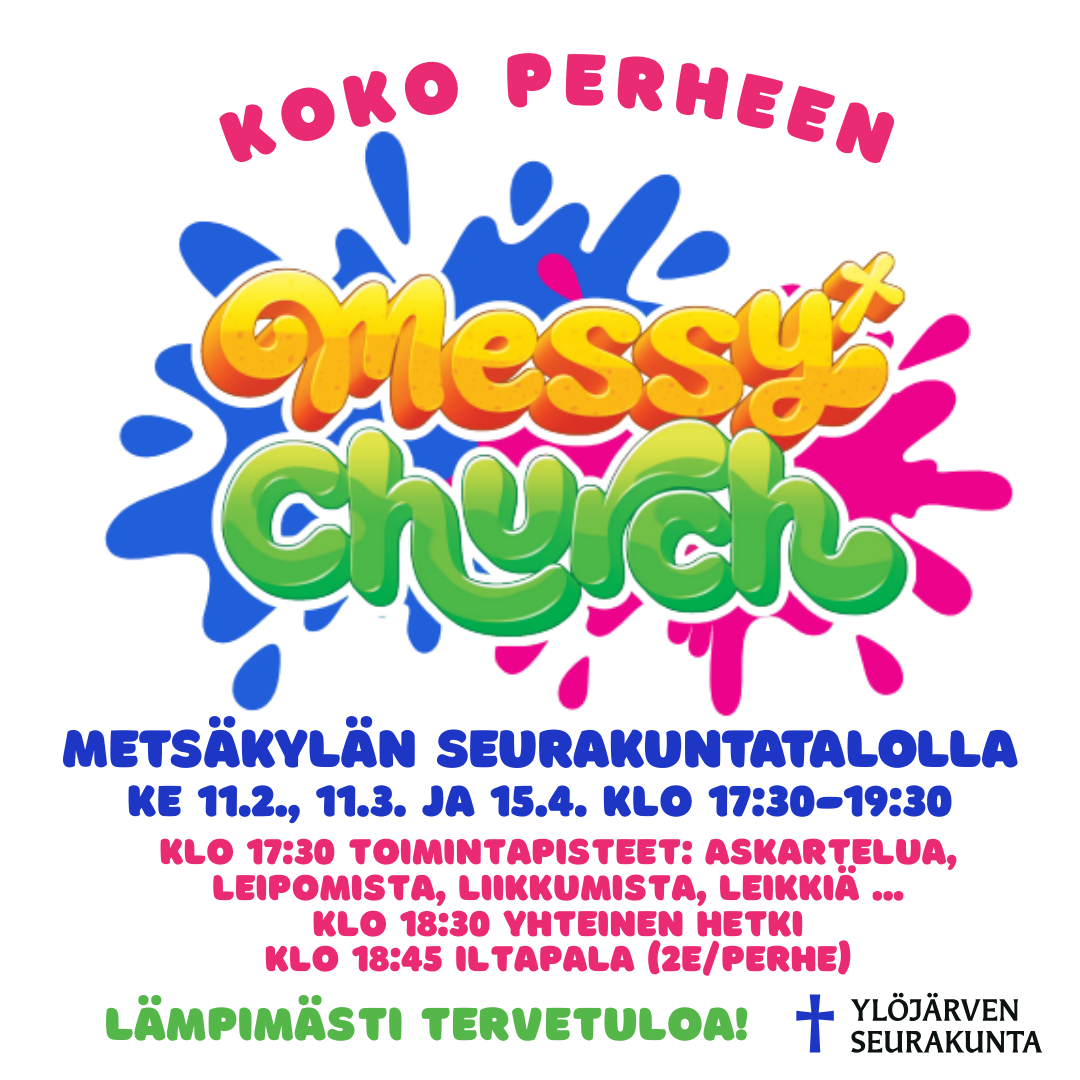 Toimintapisteen ohjaaja tai avustaja Messy Churchiin