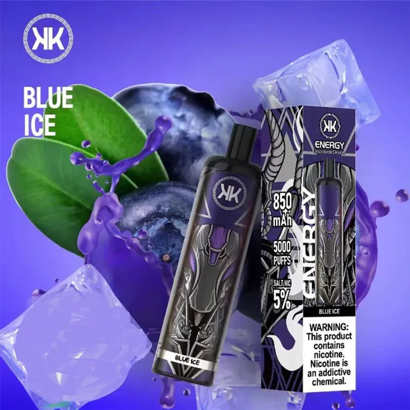 Refreshing Chill: Blue Ice - KK Energy 5000 Puffs | Vapesoko Nairobi