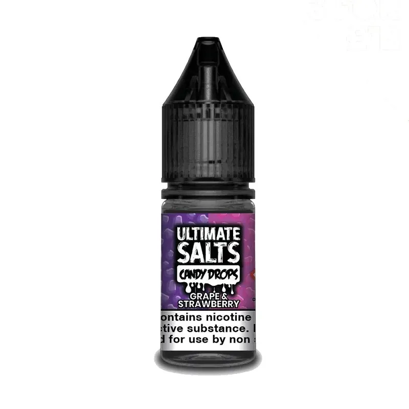 Grape & Strawberry Nicotine Salt E-Liquid - Ultimate Salts Candy Drops ...