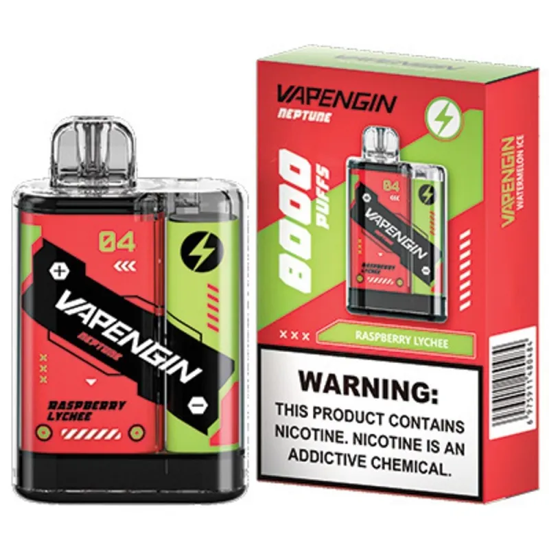 Tangy Raspberry Lychee Vapengin Neptune 8000 Puffs | Vapesoko Nairobi ...