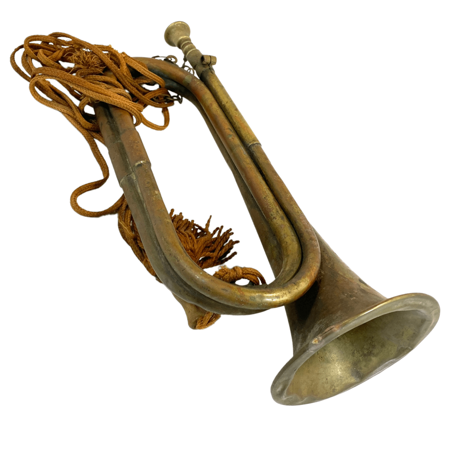 WW2 Imperial Japanese Brass Bugle with Marked Mouth Piece & Red Cord ...