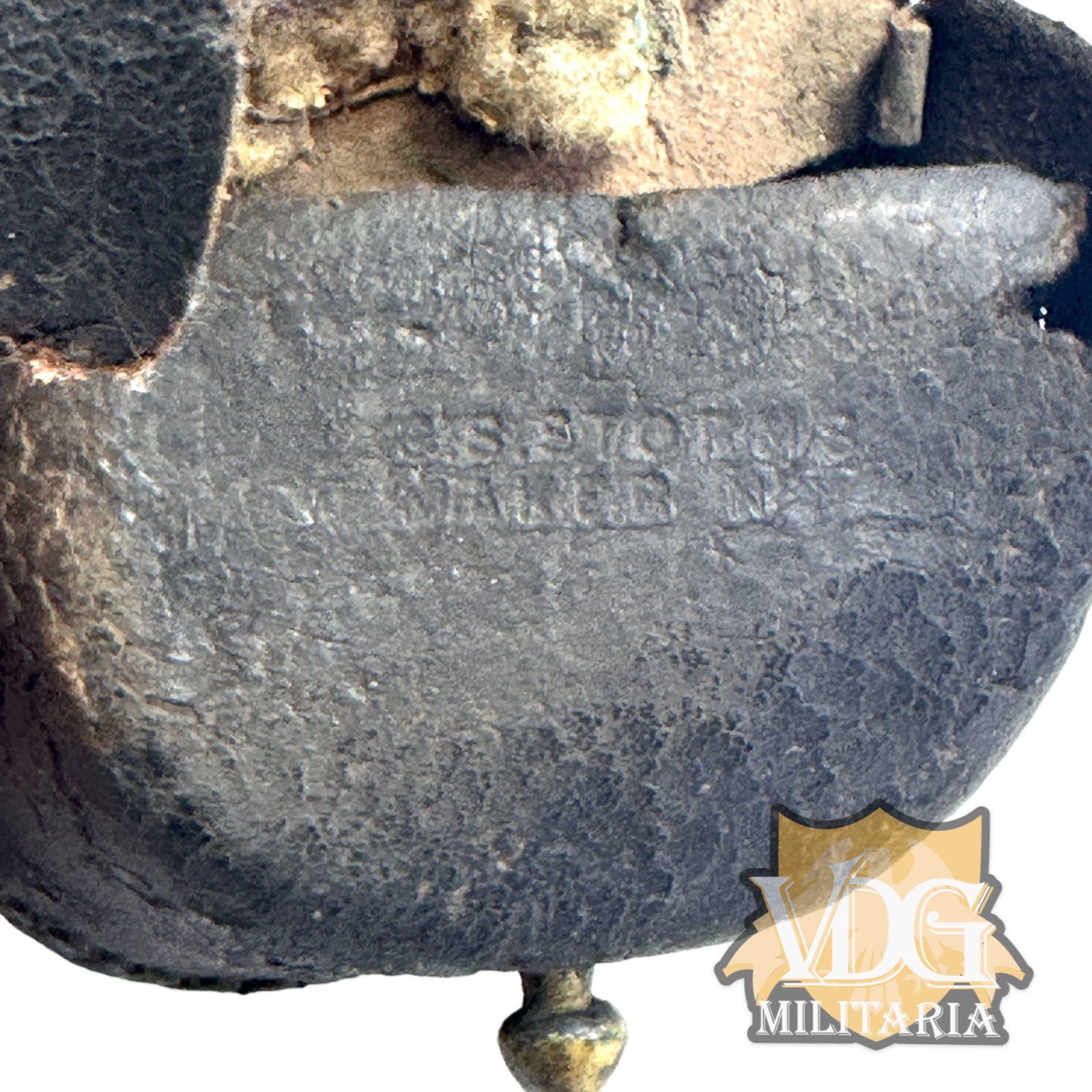 US Civil War Leather Percussion Cap Box-C.S. Storms, NY Mfg. | VDG ...