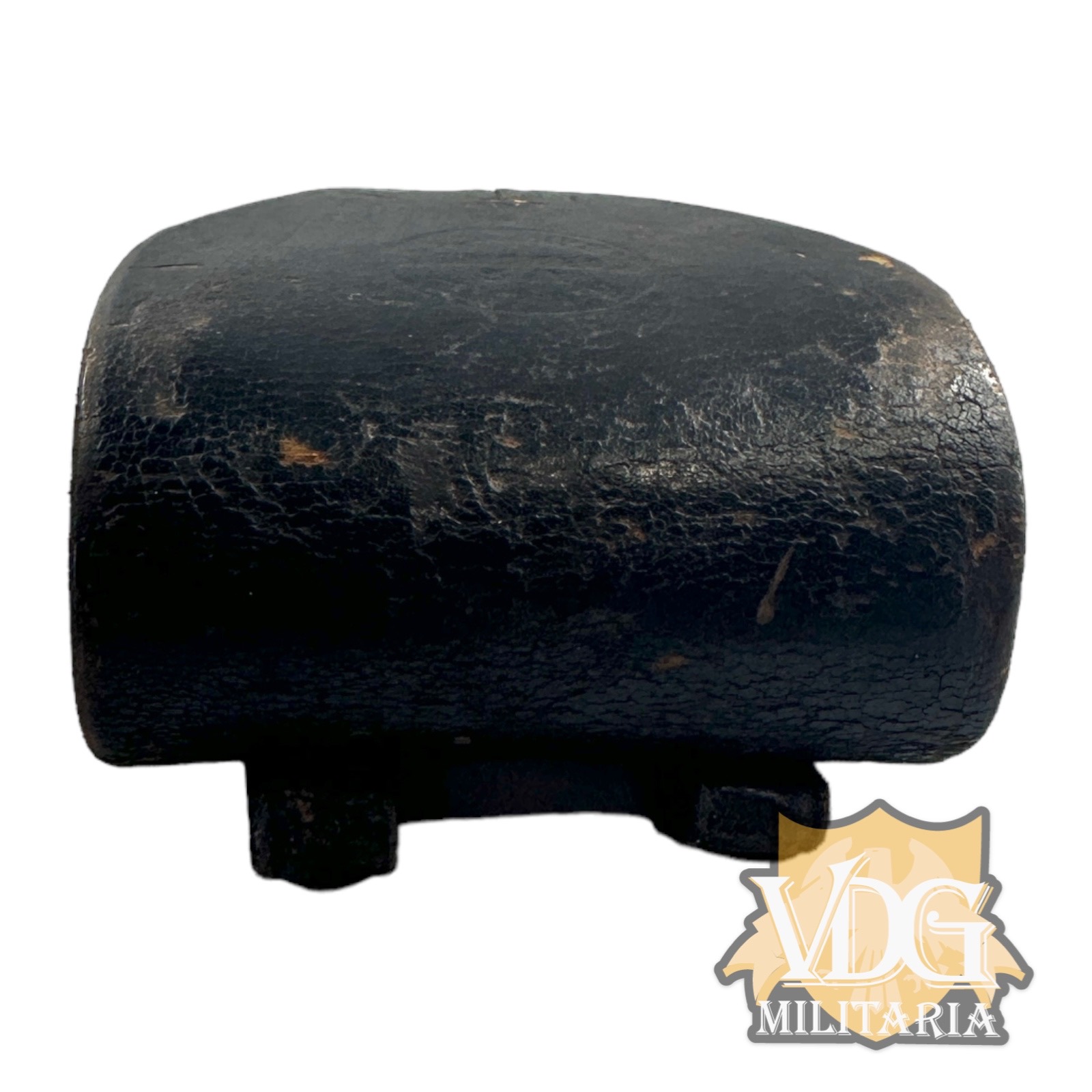 US Civil War Leather Percussion Cap Box-R. White | VDG Militaria