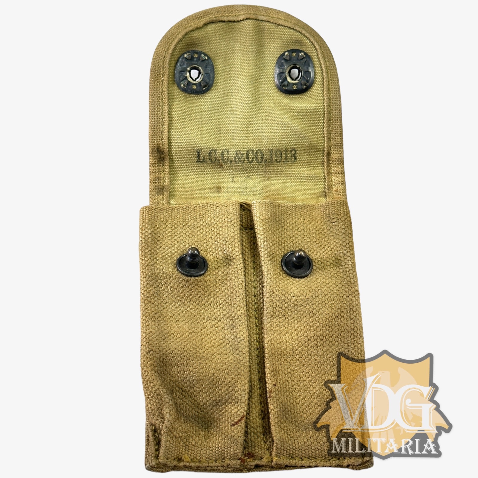 WW1 US M1911 Dual Magazine Pouch-L.C.C. & CO 1918 | VDG Militaria