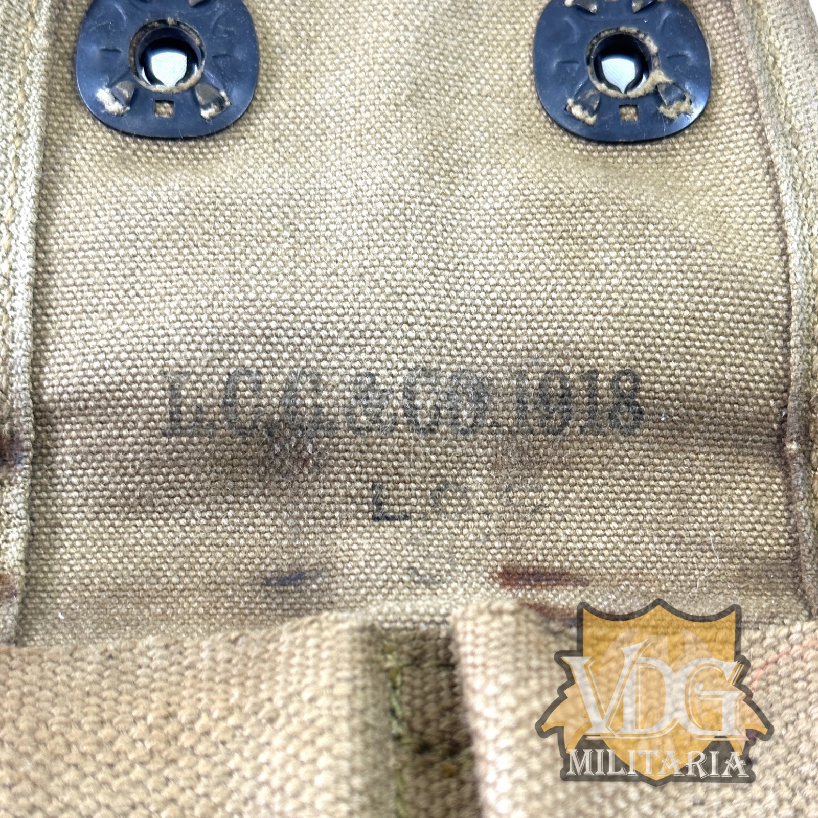 WW1 US M1911 Dual Magazine Pouch-L.C.C. & CO 1918 | VDG Militaria