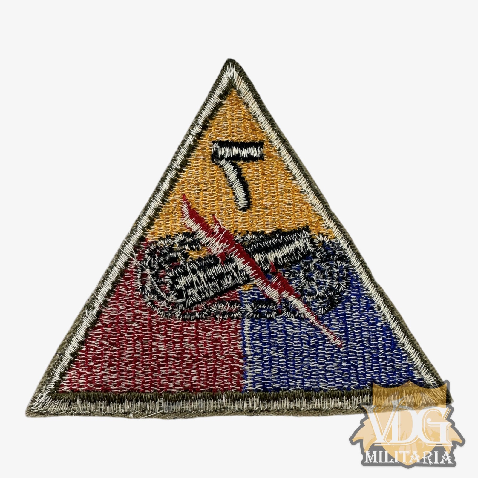 WW2 US Army 7th Armored Division Patch Insignia SSI | VDG Militaria
