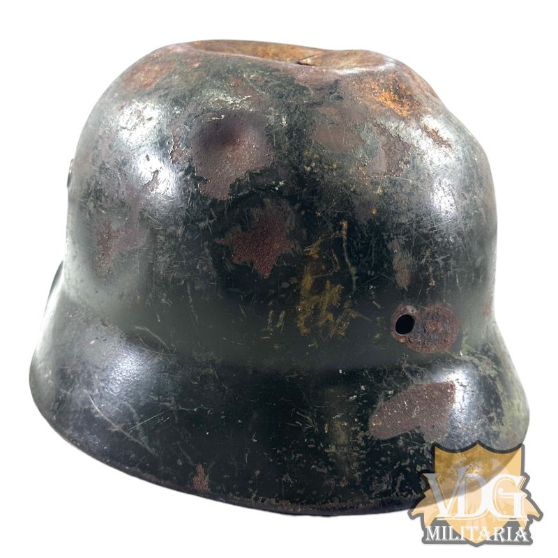 WW2 German M40 Helmet Shell with Damage | VDG Militaria