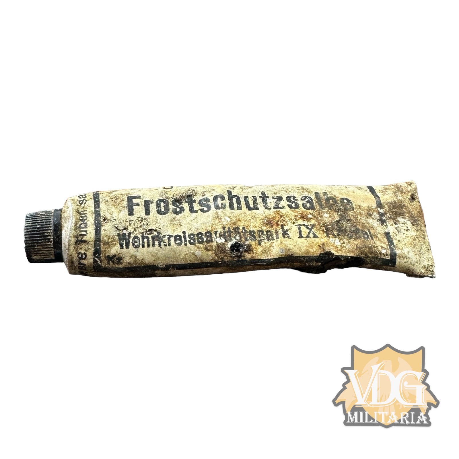 WW2 German Wehrmacht Frostschutzsalis Frost Bite Ointment Tube-Eastern ...