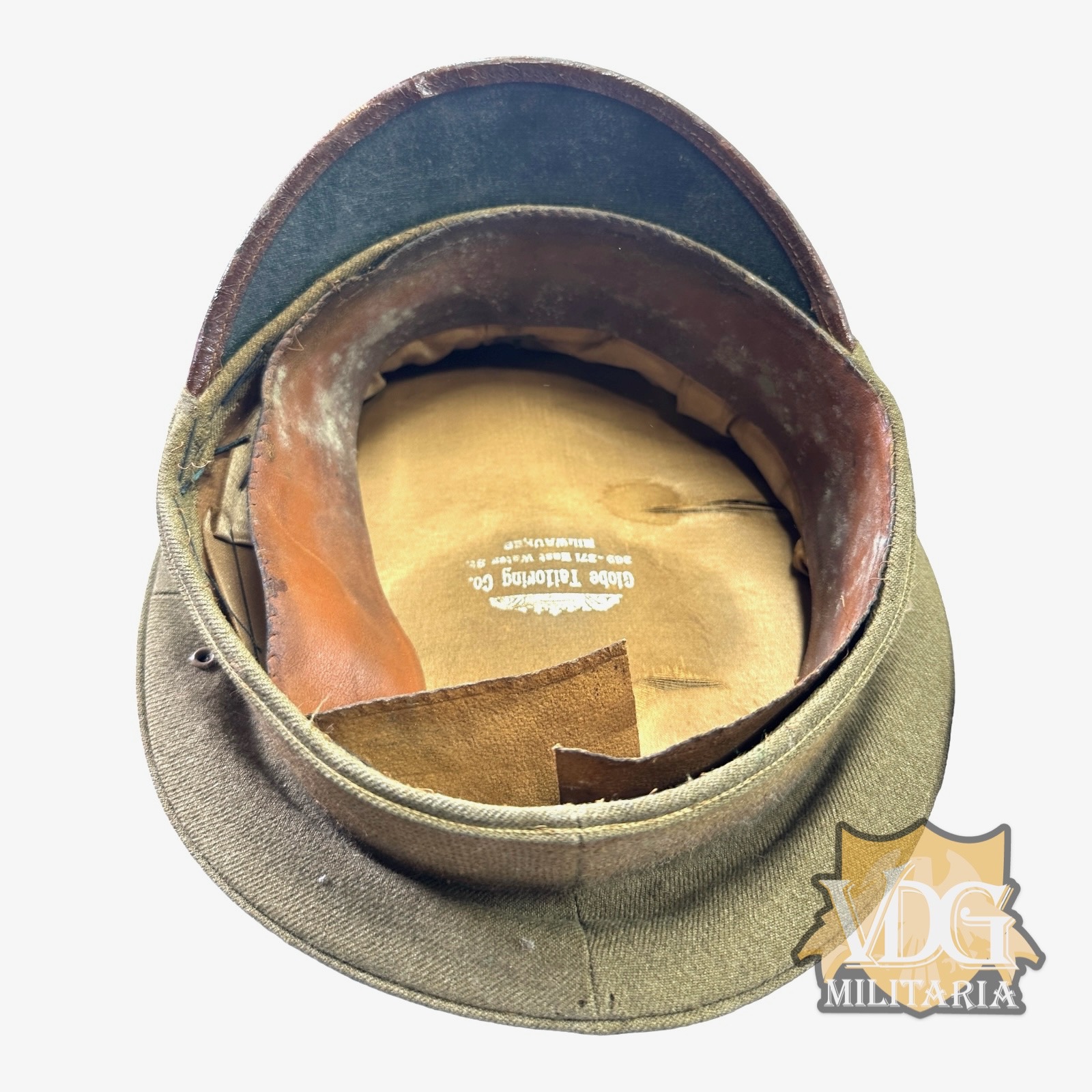 WW1 US Army M1910 Officers Visor Cap made by Globe Tailoring Co ...