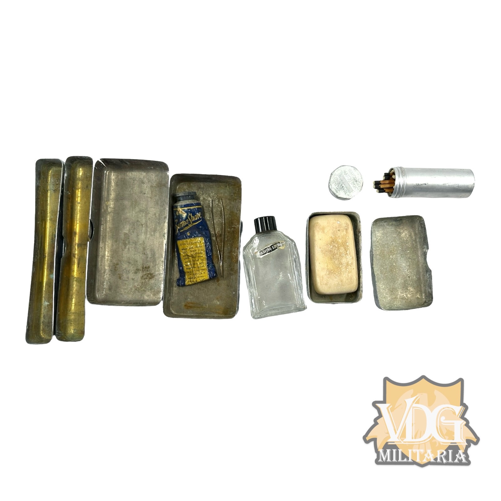 WW1 US Officer Personal Affects Tollietry Kit Set with Matches | VDG ...