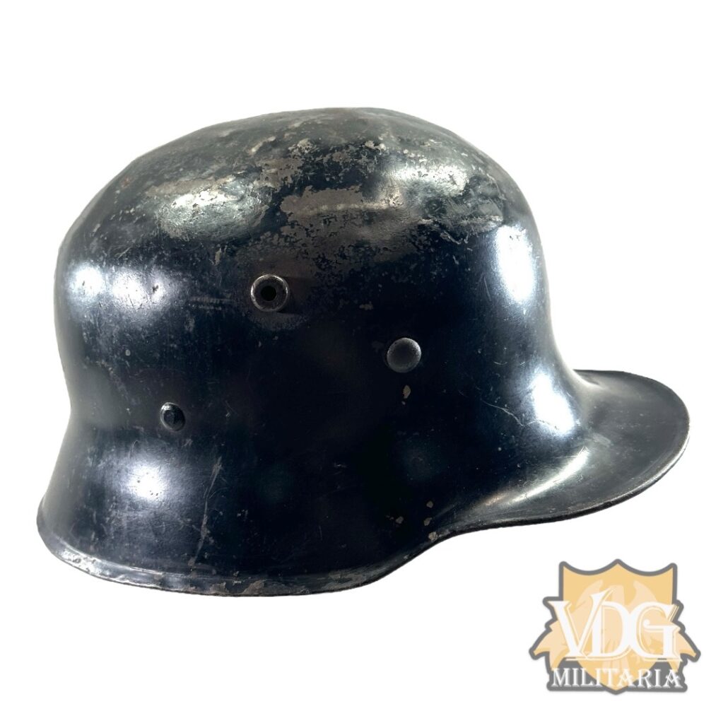 WW2 German Early Allgemeine SS "Himmler Style" Helmet, Unit Marked ...