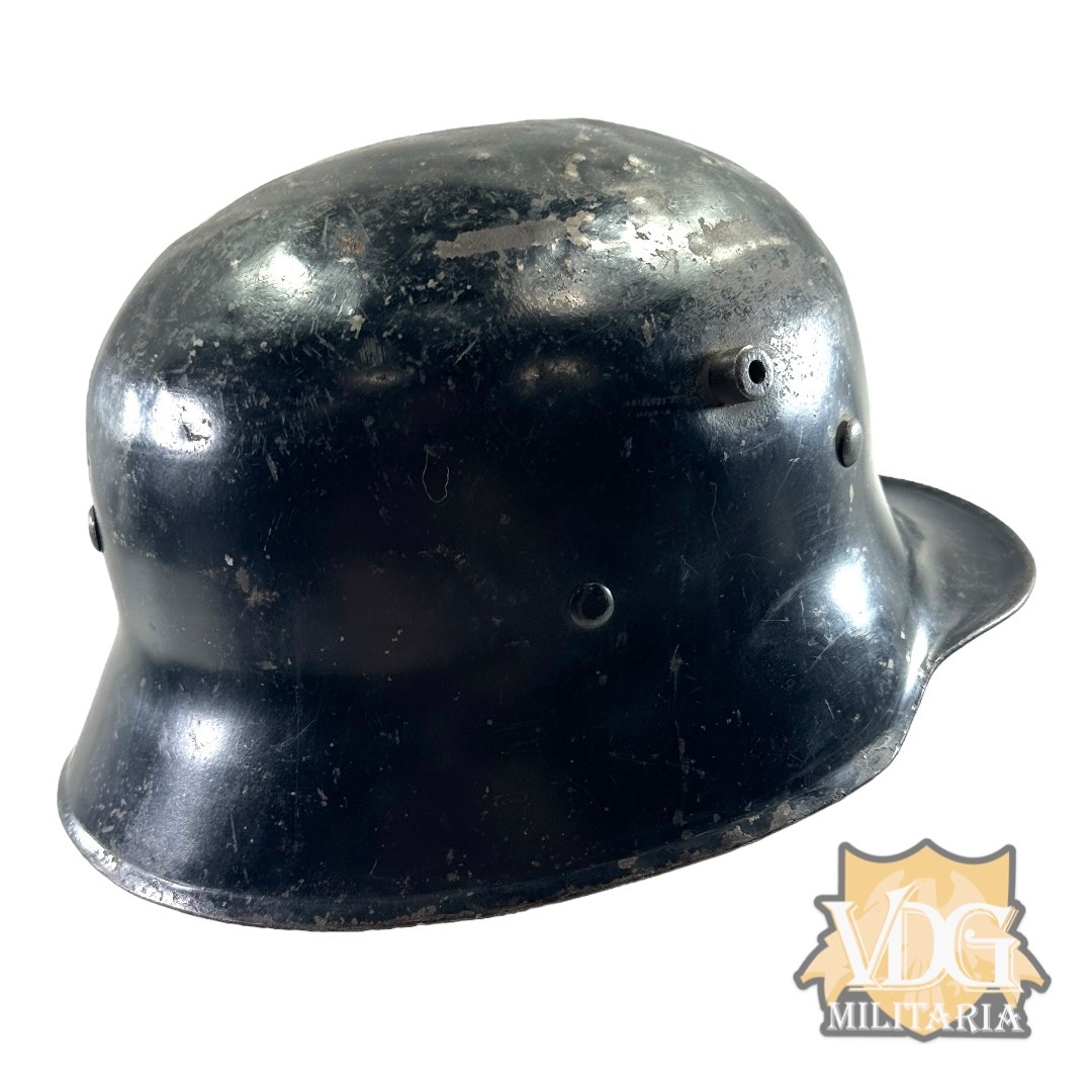 WW2 German Early Allgemeine SS "Himmler Style" Helmet, Unit Marked ...