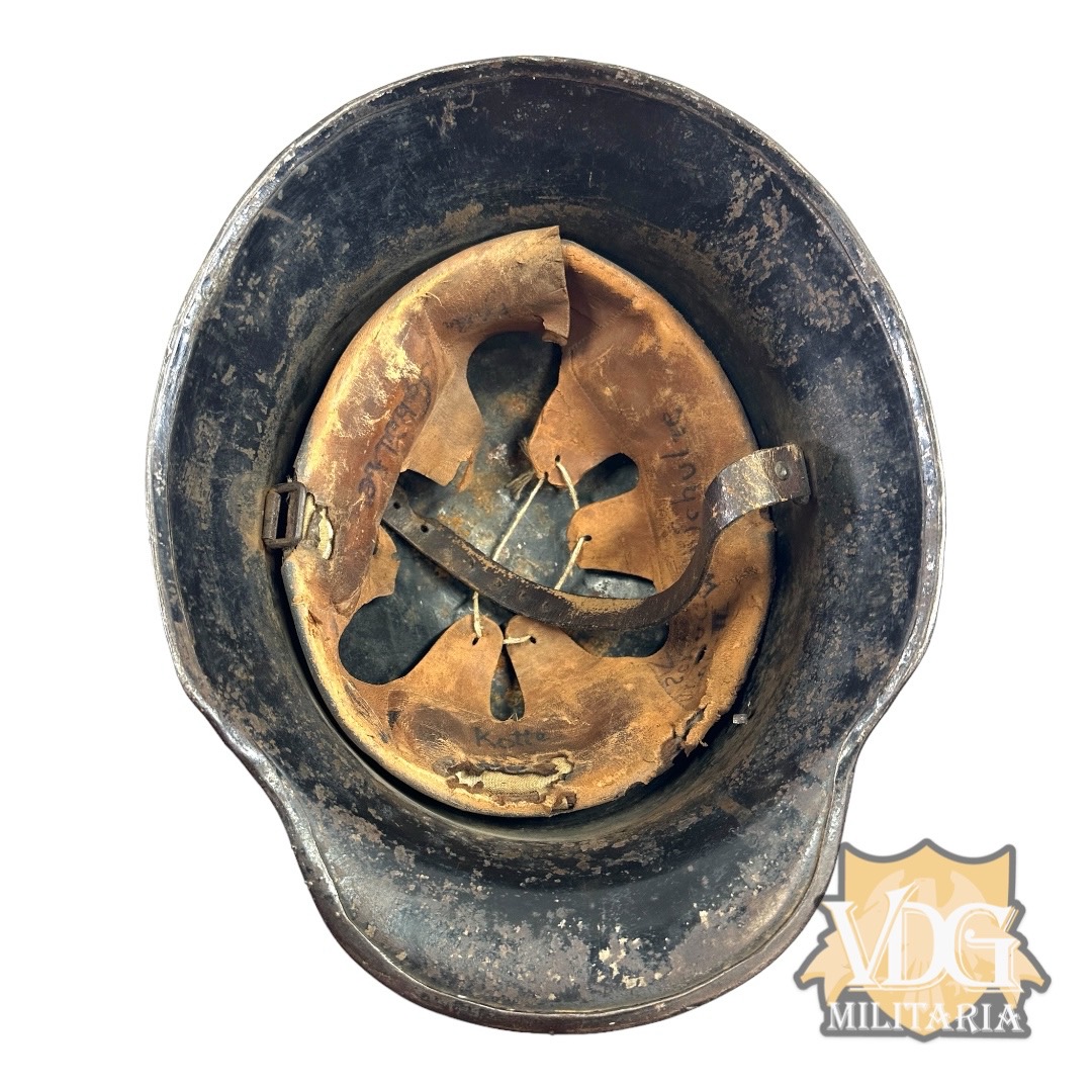 WW2 German Early Allgemeine SS "Himmler Style" Helmet, Unit Marked ...