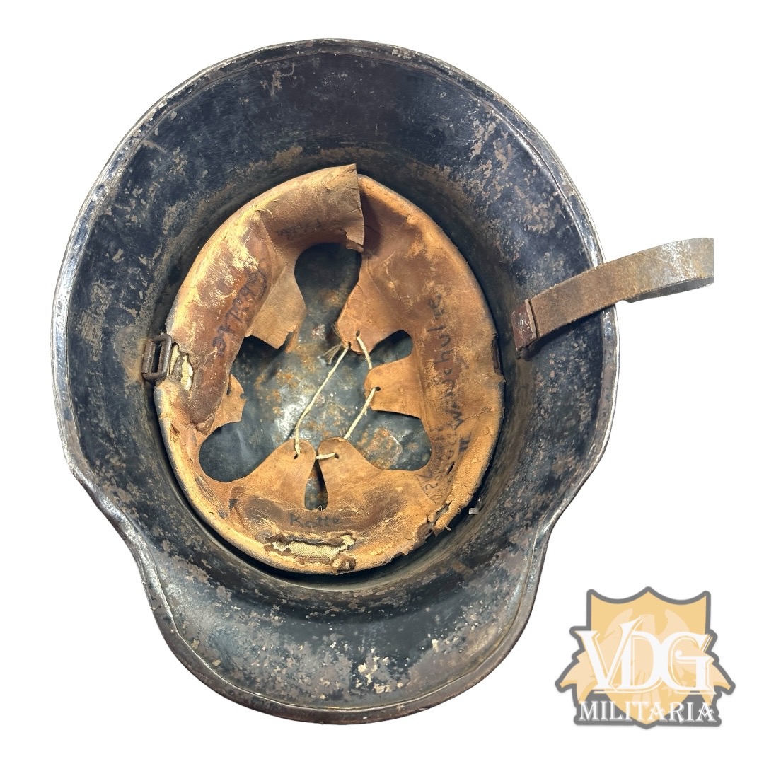 WW2 German Early Allgemeine SS "Himmler Style" Helmet, Unit Marked ...