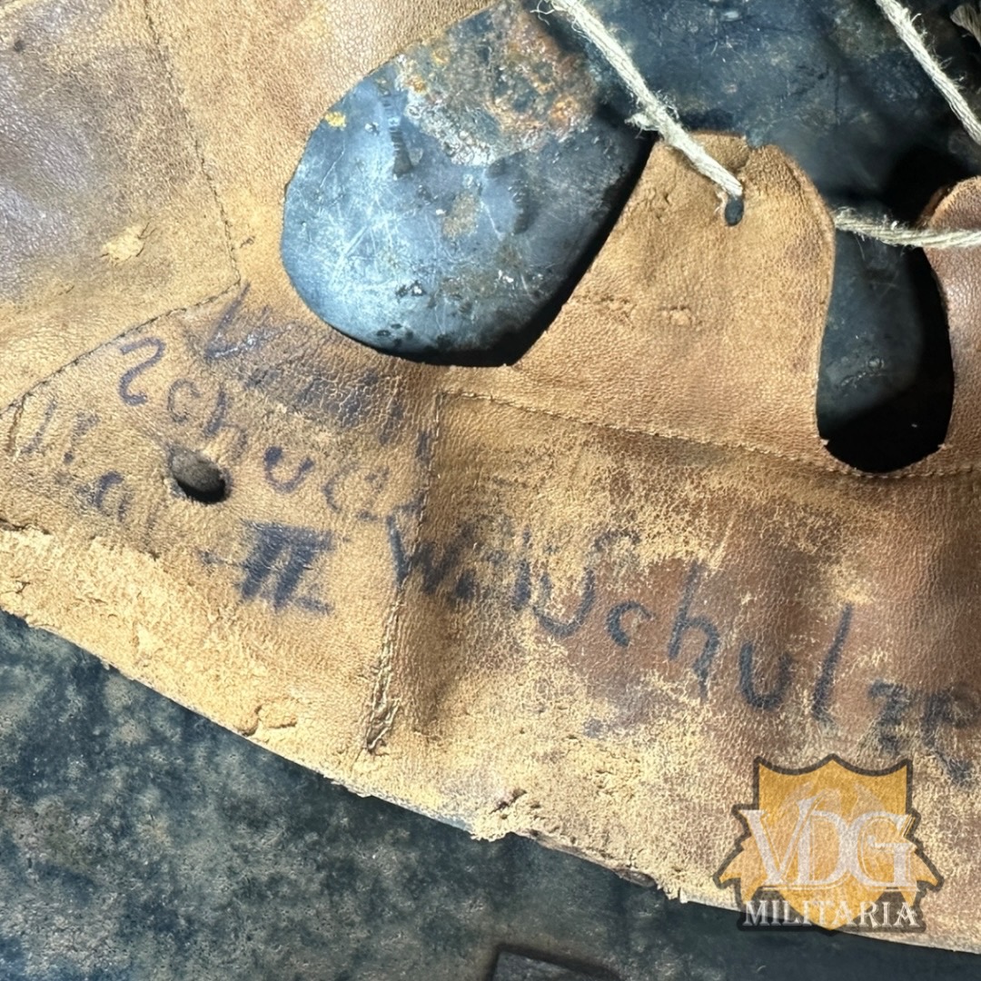 WW2 German Early Allgemeine SS "Himmler Style" Helmet, Unit Marked ...