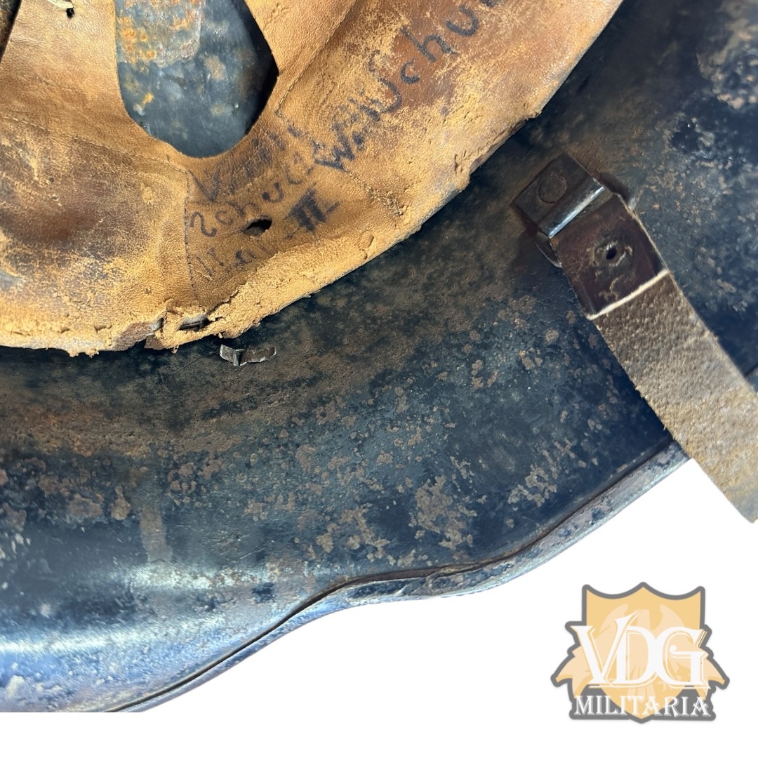 WW2 German Early Allgemeine SS "Himmler Style" Helmet, Unit Marked ...