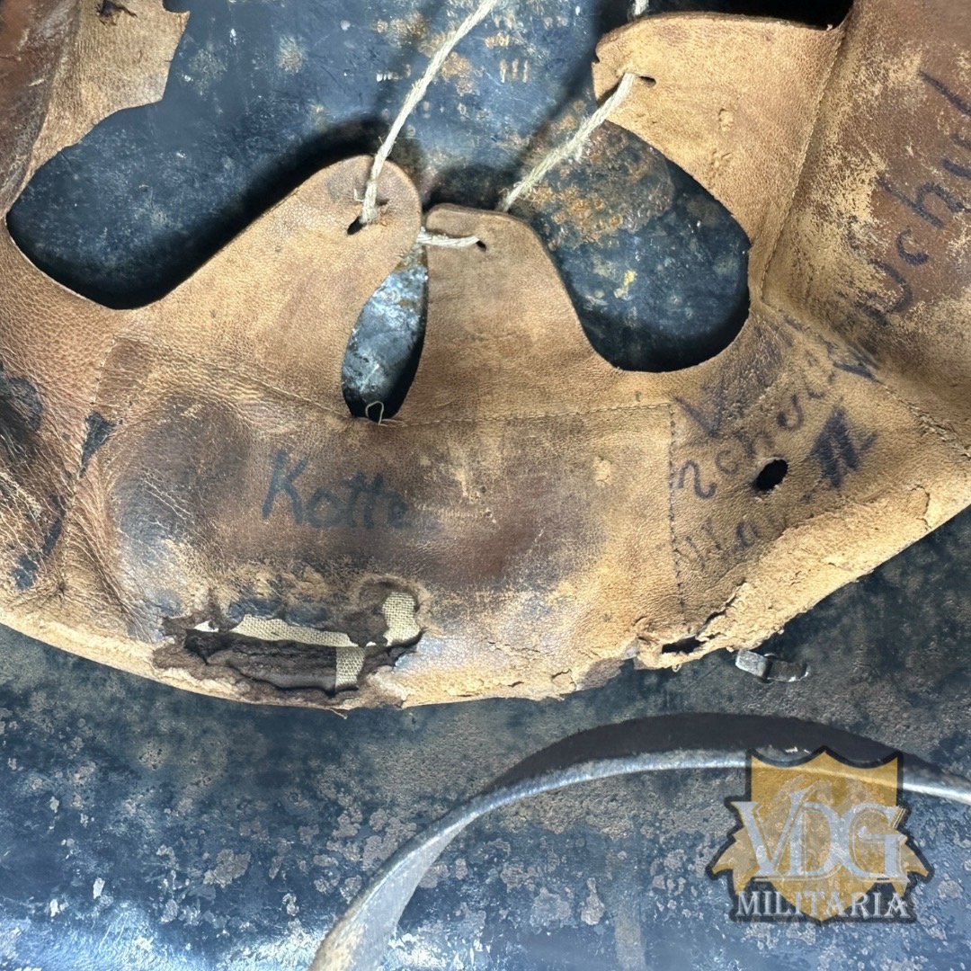 WW2 German Early Allgemeine SS "Himmler Style" Helmet, Unit Marked ...