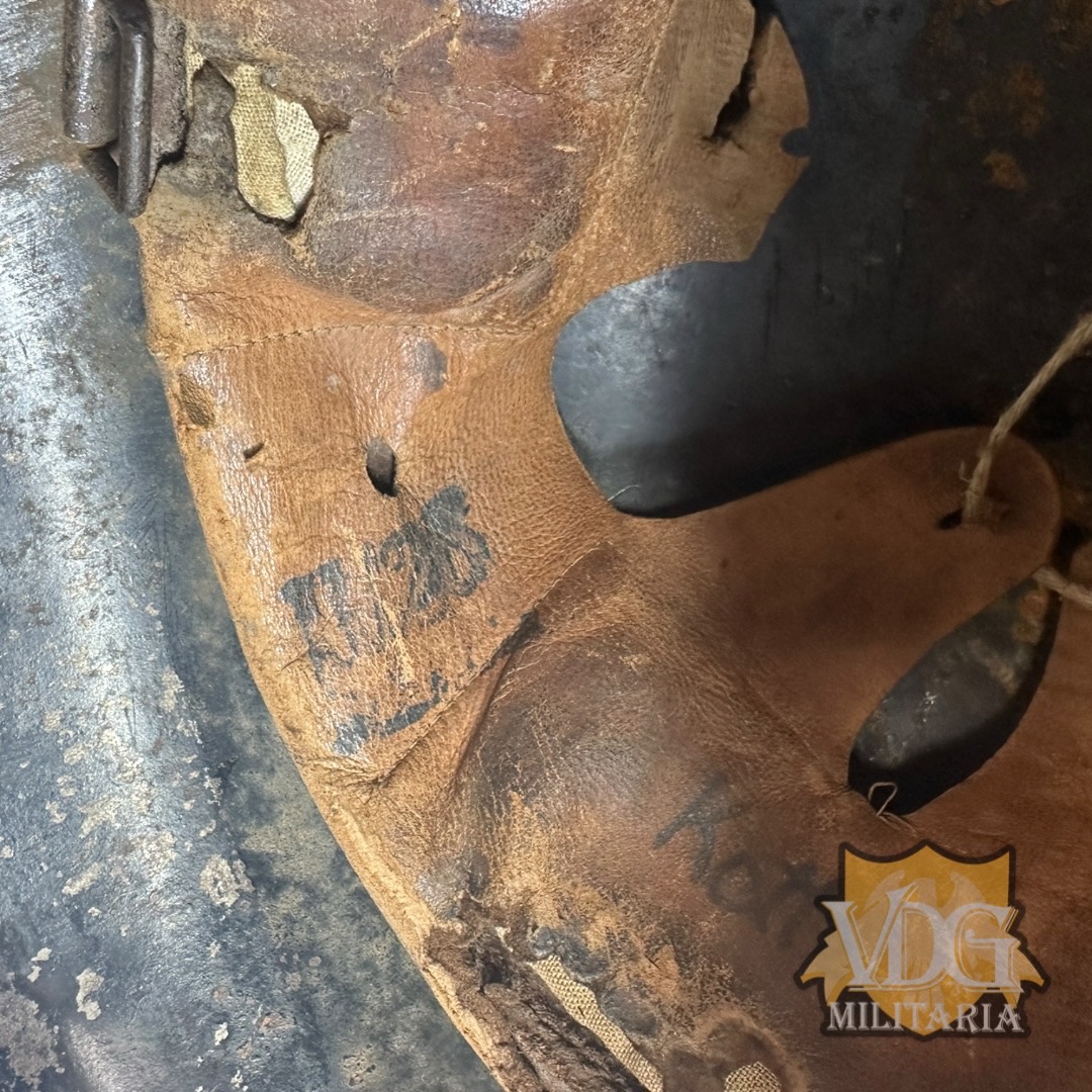 WW2 German Early Allgemeine SS "Himmler Style" Helmet, Unit Marked ...