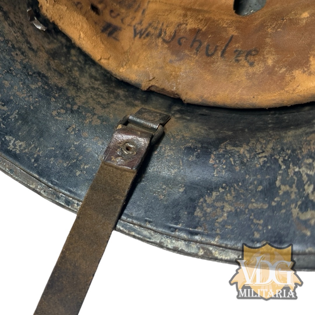 WW2 German Early Allgemeine SS "Himmler Style" Helmet, Unit Marked ...