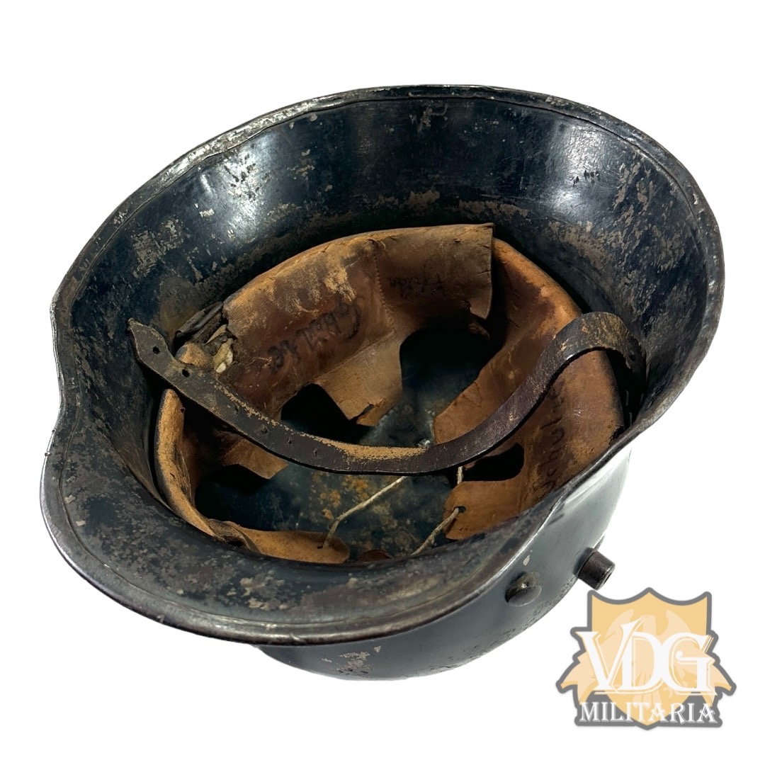 WW2 German Early Allgemeine SS "Himmler Style" Helmet, Unit Marked ...