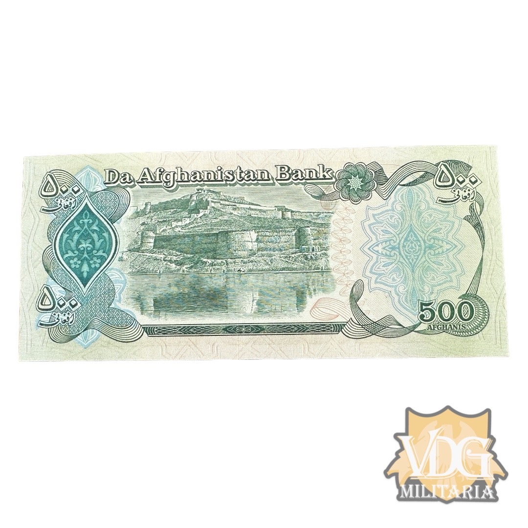 Da Afghanistan Bank 500 Afghanis Paper Currency Note | VDG Militaria