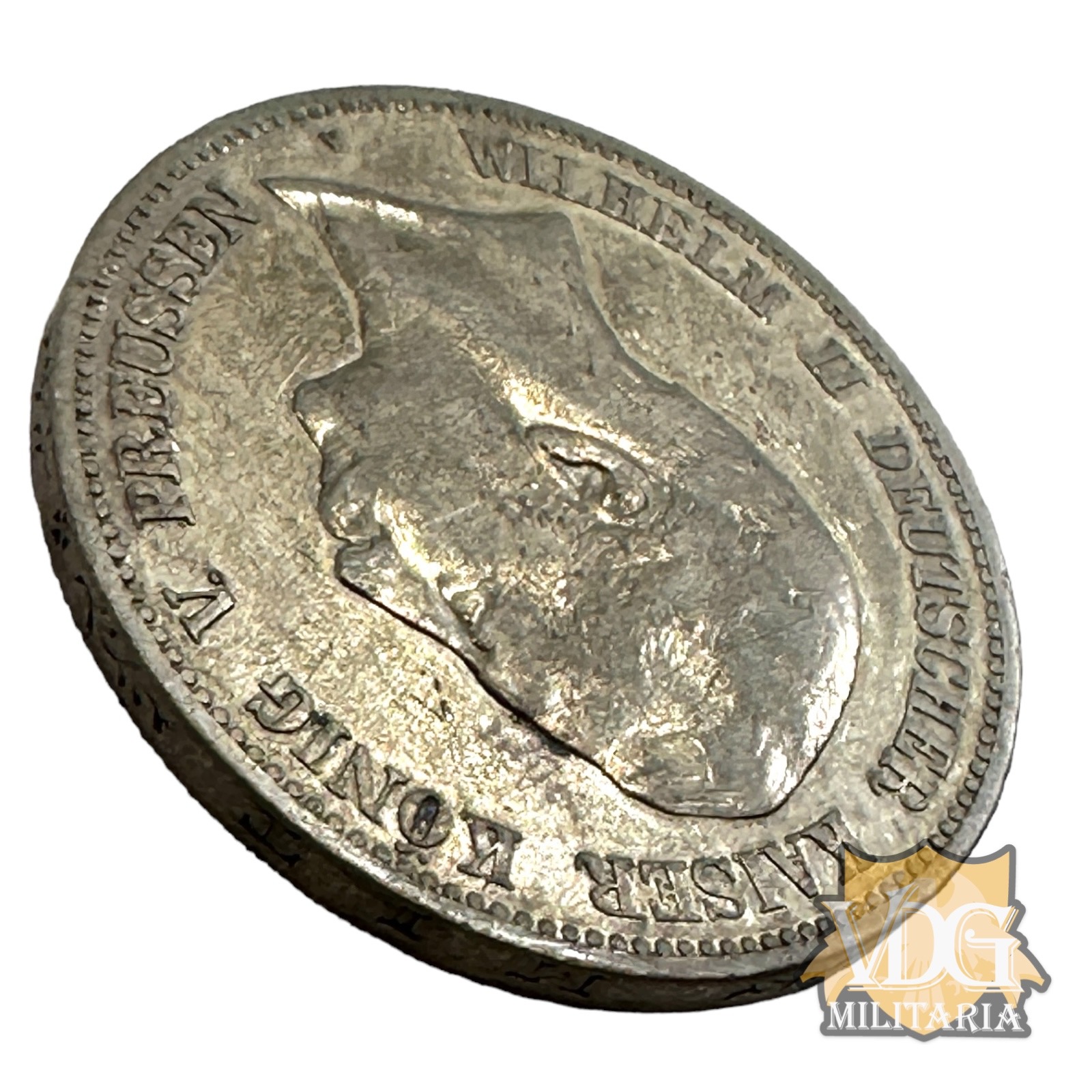 Kingdom of Prussia-Kaiser Wilhelm II 1902A 5 Mark .90 Silver Coin | VDG ...