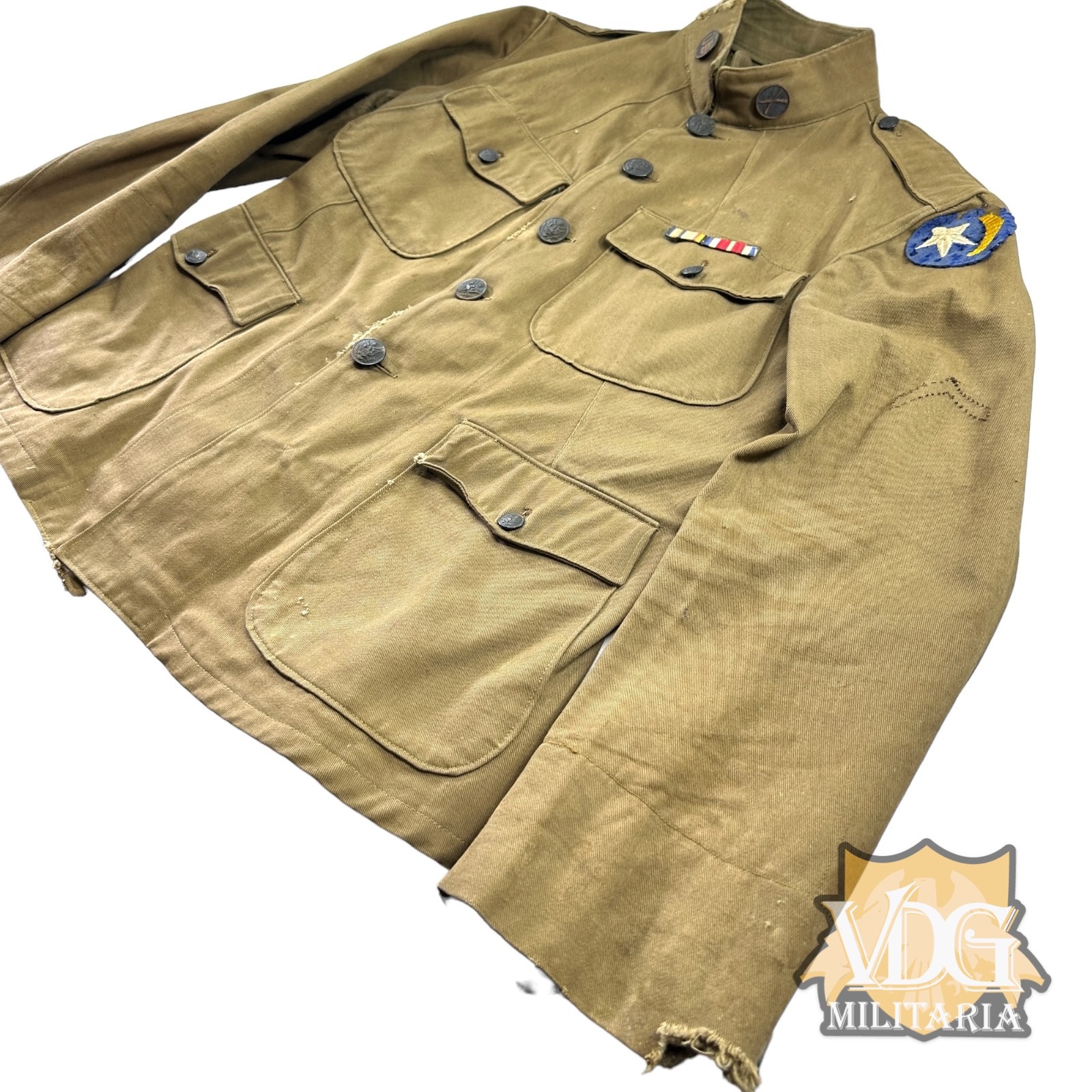 WW1 US Army 19th Division Summer Weight Jacket made by Turks Burlington ...