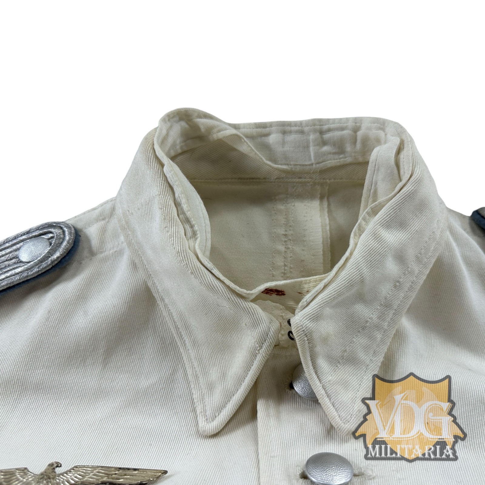 WW2 German Heer Transportation Oberleutnant Summer White M37 Jacket w ...