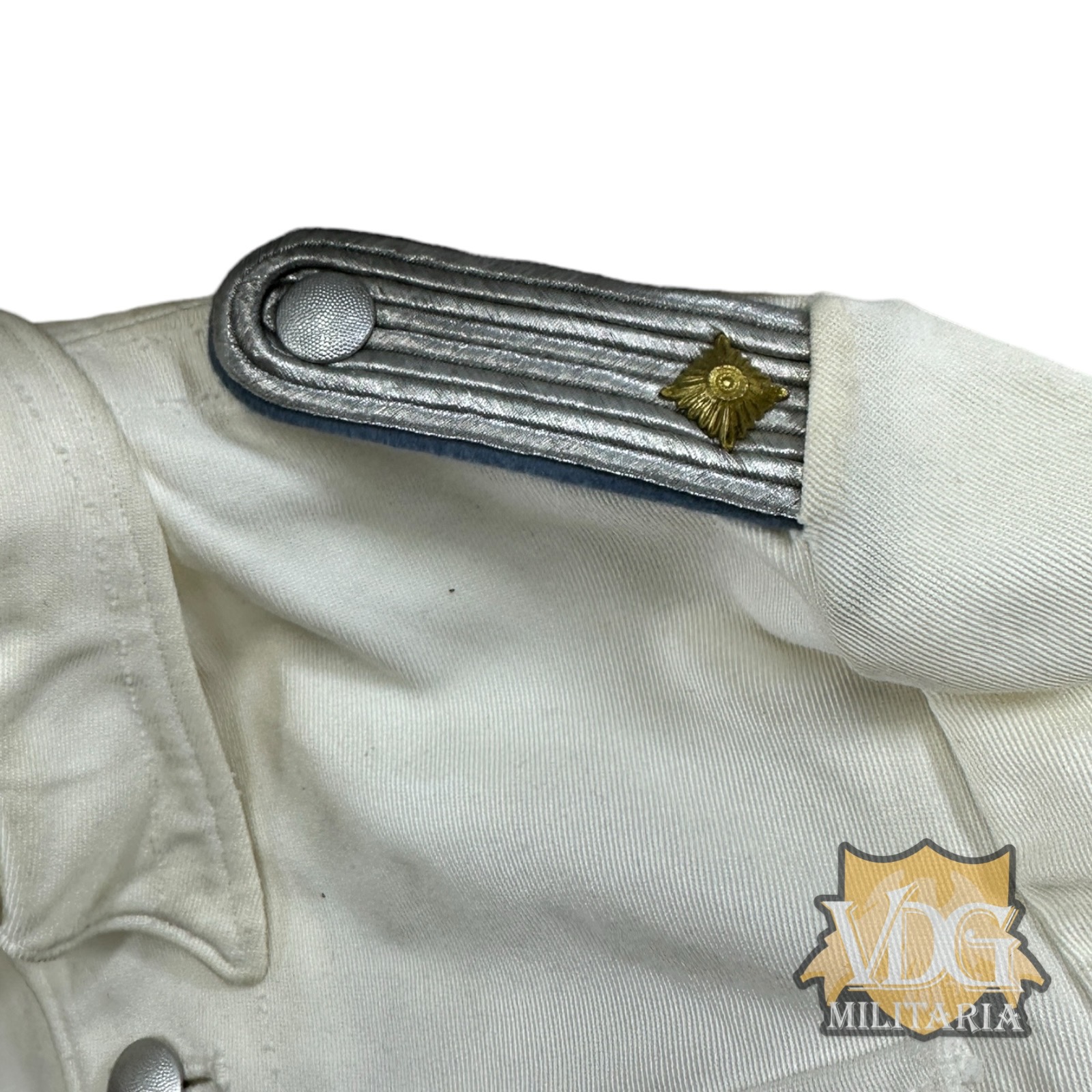 WW2 German Heer Transportation Oberleutnant Summer White M37 Jacket w ...