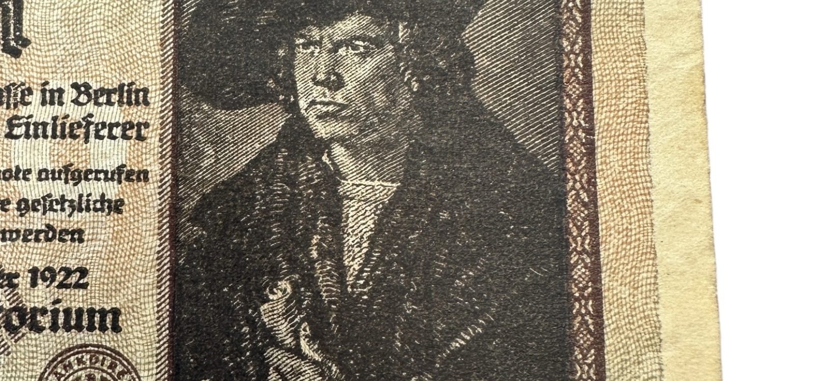 German Weimar Republic 1922 5000 Fünftausend Mark Reichsbanknote Paper ...