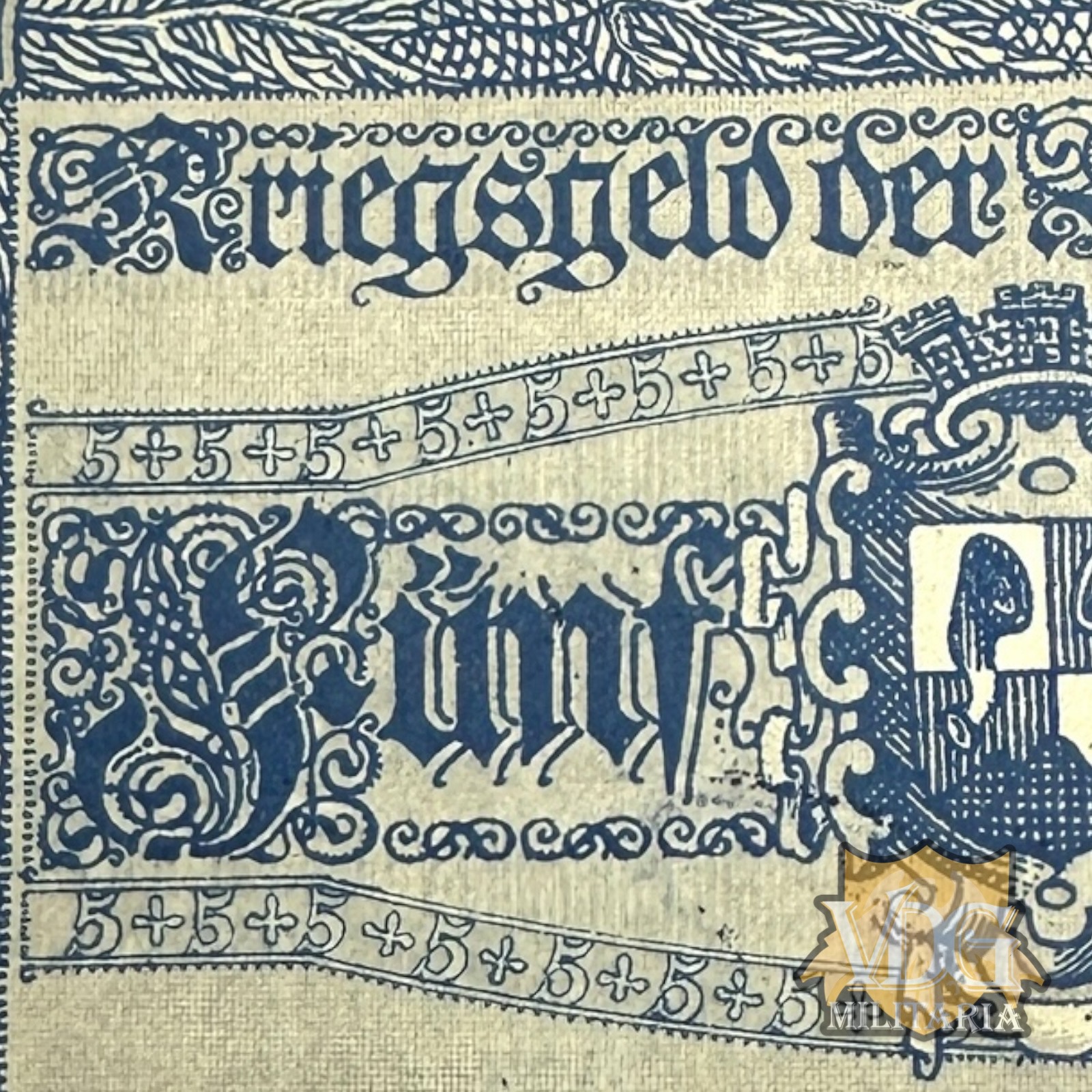 WW1 German Baden 1918 "Kriegsgeld"City of Triberg 5 Funf Mark ...