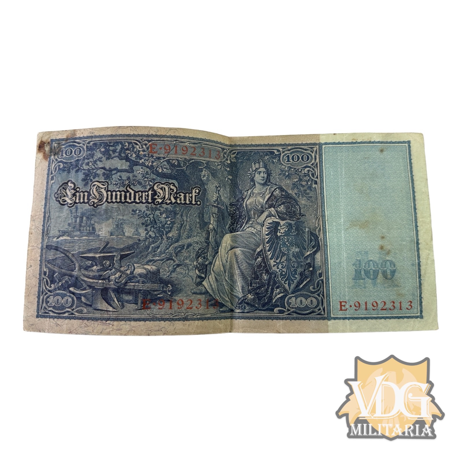 German 1910 100 Hundert Mark Reichsbanknote Paper Currency Note | VDG ...