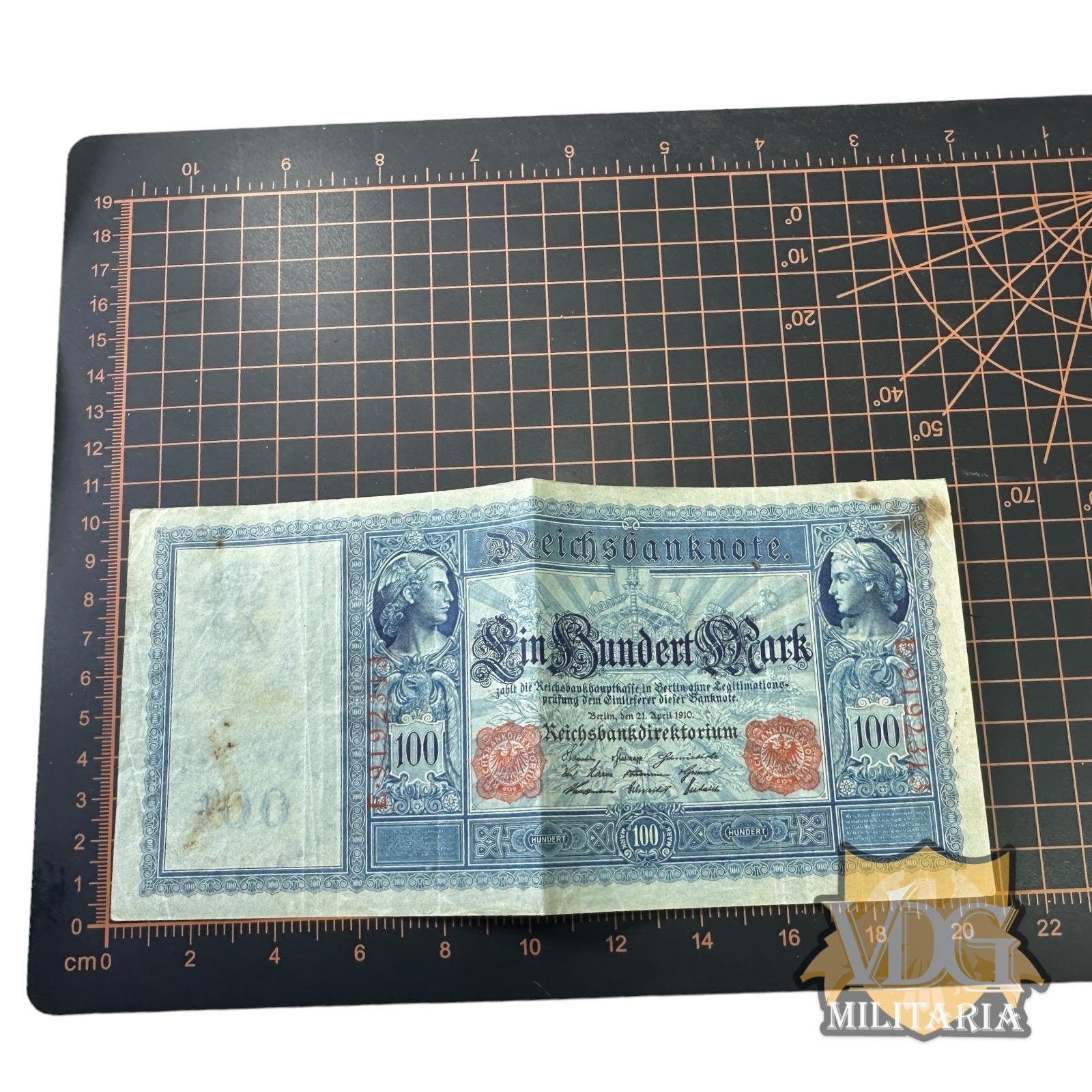 German 1910 100 Hundert Mark Reichsbanknote Paper Currency Note | VDG ...