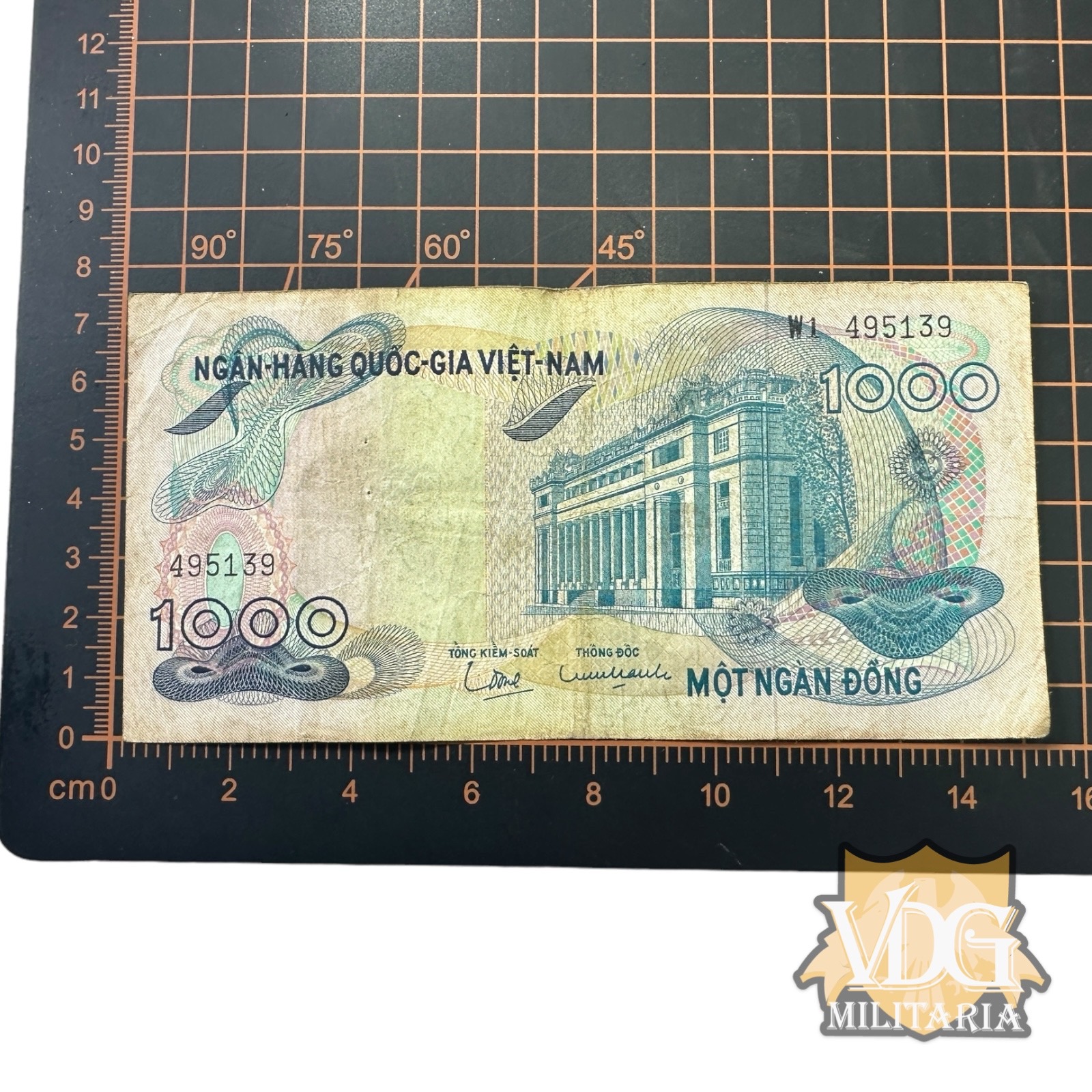 Vietnam War Era South Vietnam 1000 Dong Paper Currency Note | VDG Militaria