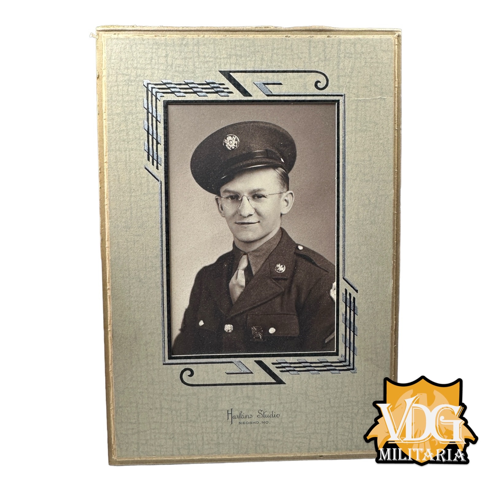 WW2 US Army Enlisted Signal Corps Studio Portrait | VDG Militaria