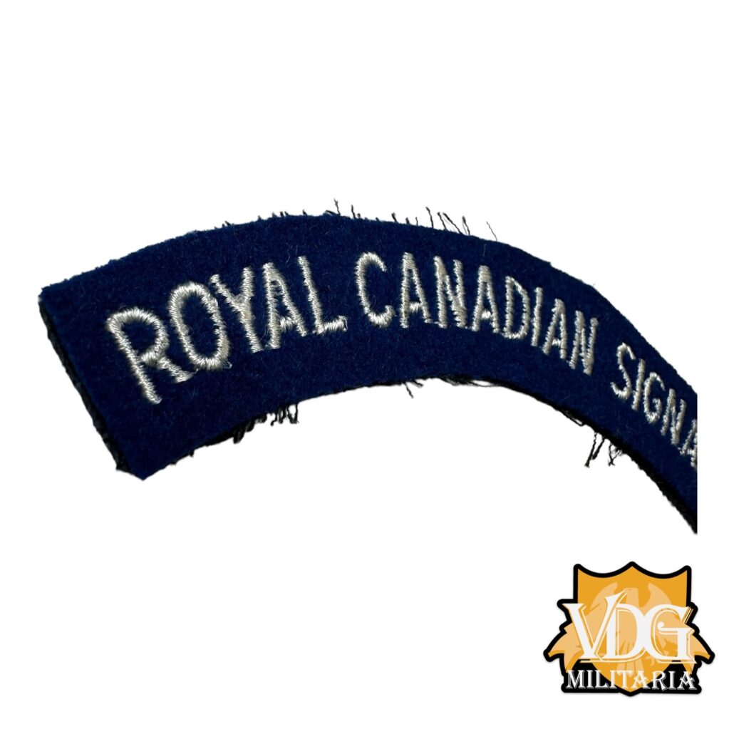 WW2 Royal Canadian Signals Shoulder Title | VDG Militaria