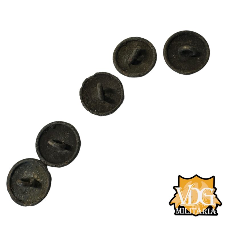 WW2 German Wehrmacht Pebble Button Semi Relic Group of 5 | VDG Militaria