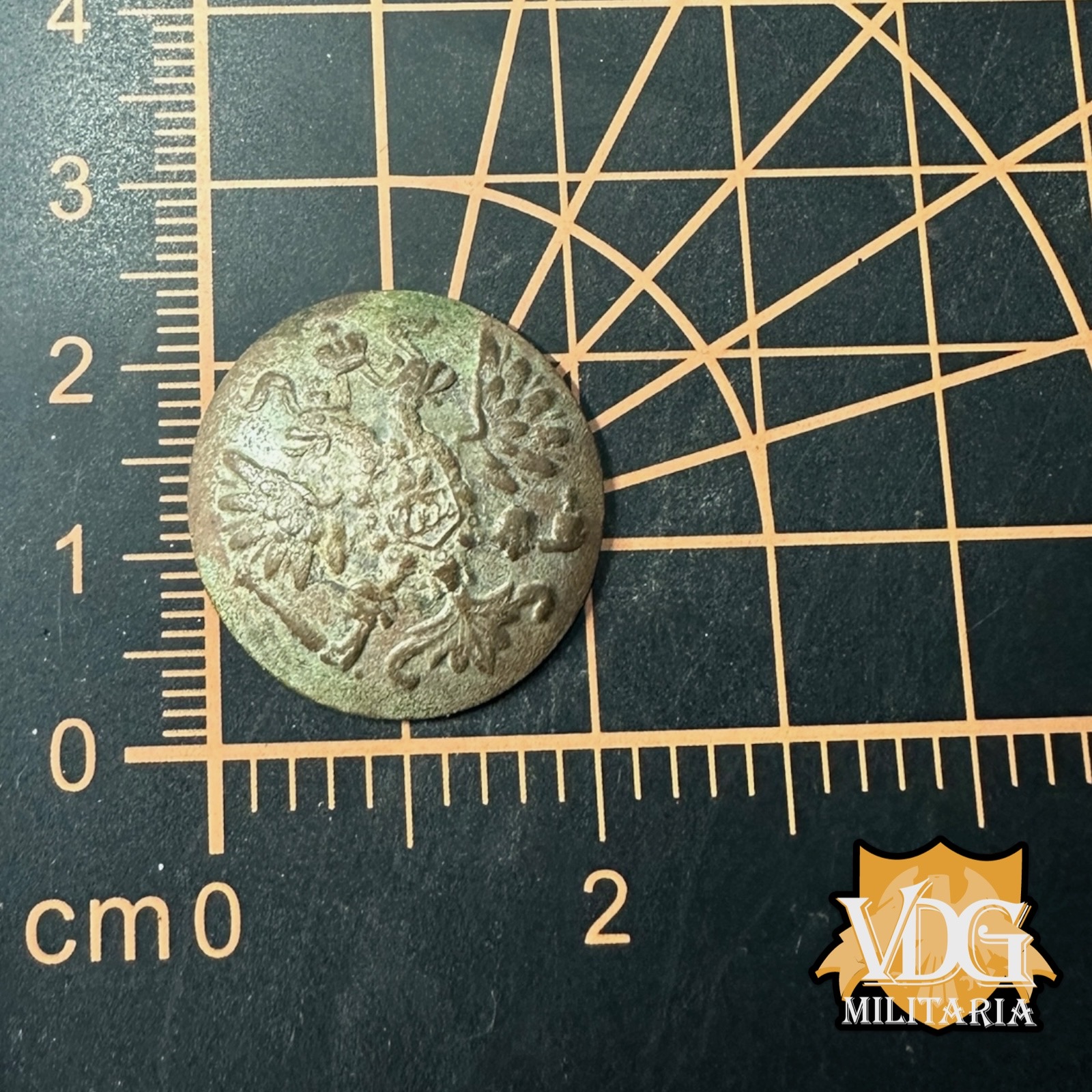 WW1 Imperial Tsarist Russian Army Button | VDG Militaria