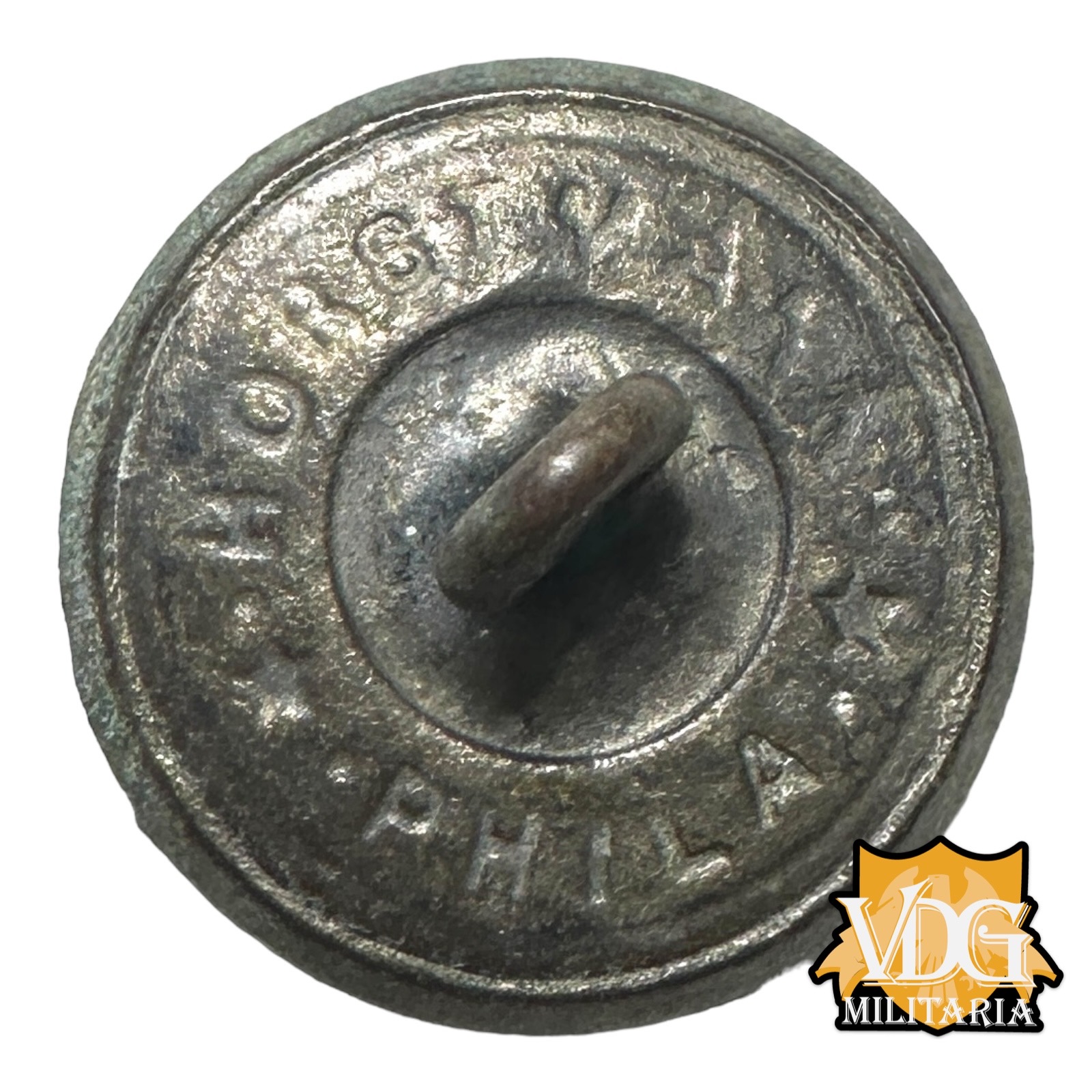 WW1 US Army Button Semi Relic-Horstmann Philadelphia | VDG Militaria