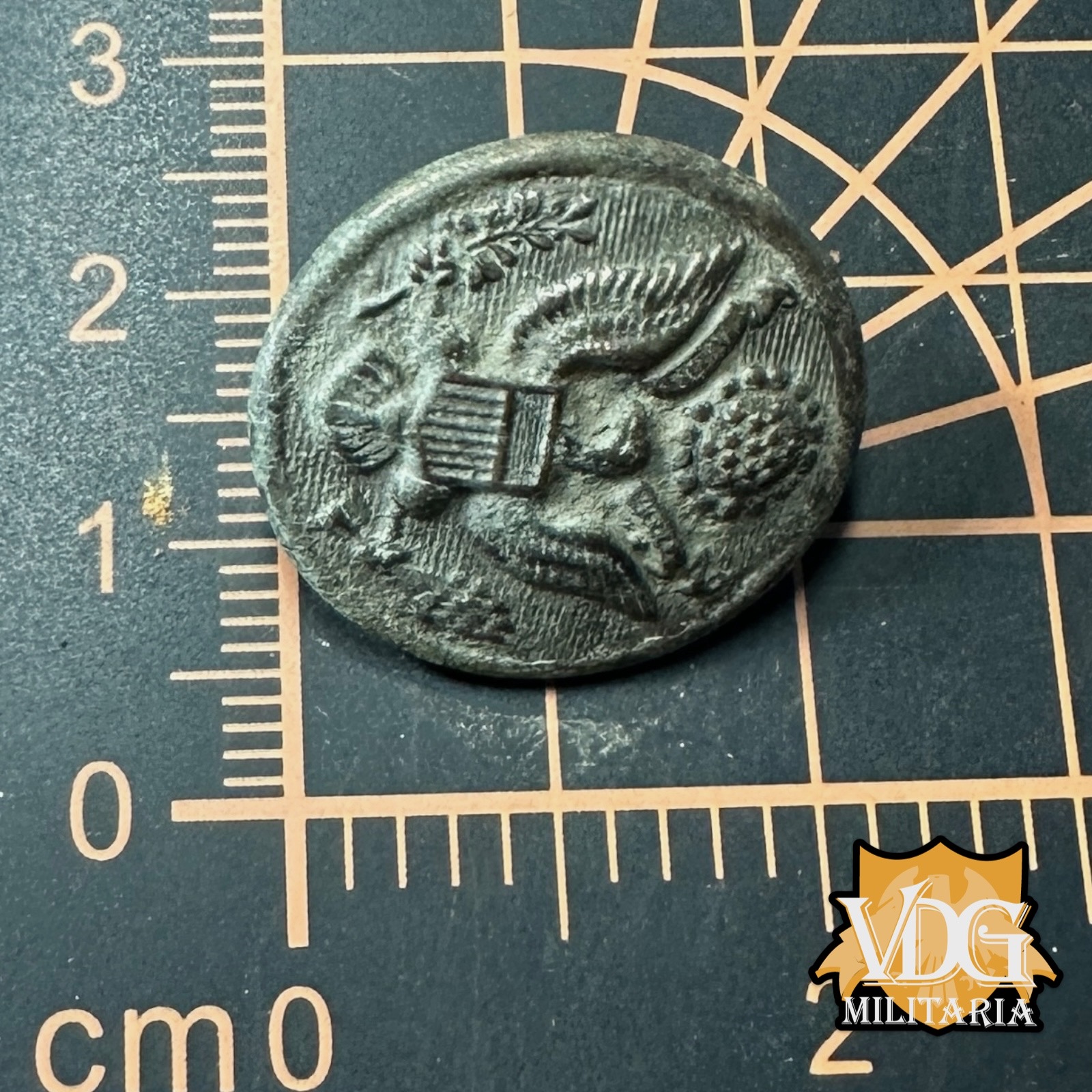 WW1 US Army Button Semi Relic-Horstmann Philadelphia | VDG Militaria