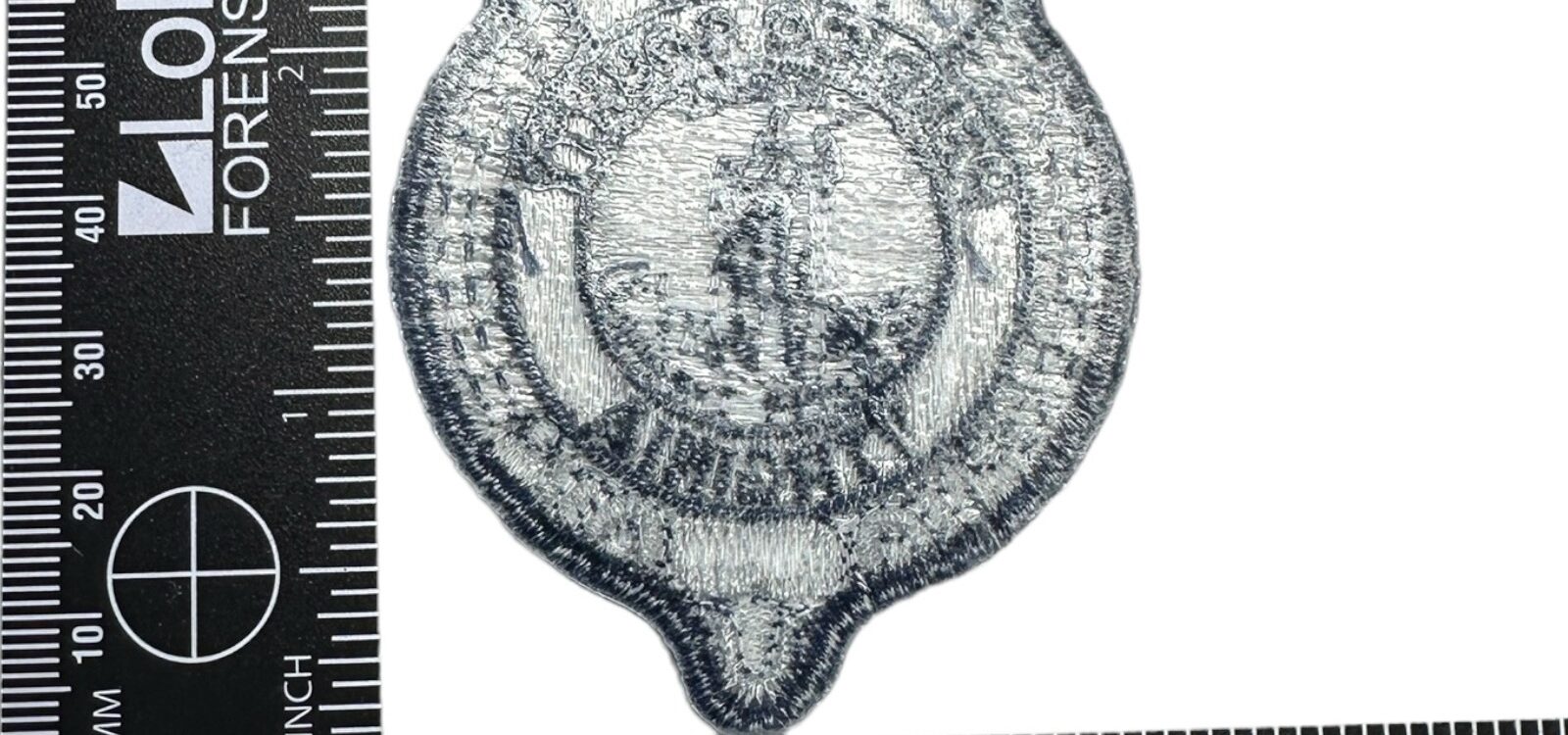 Vintage Hernico County Virginia Police Cloth Badge Silver | VDG Militaria